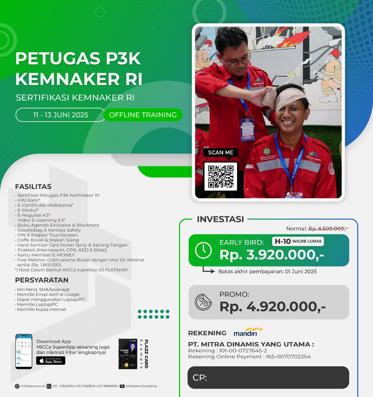 Petugas P3K Batch 164 | Midiatama Academy - PJK3 Tersertifikasi ...