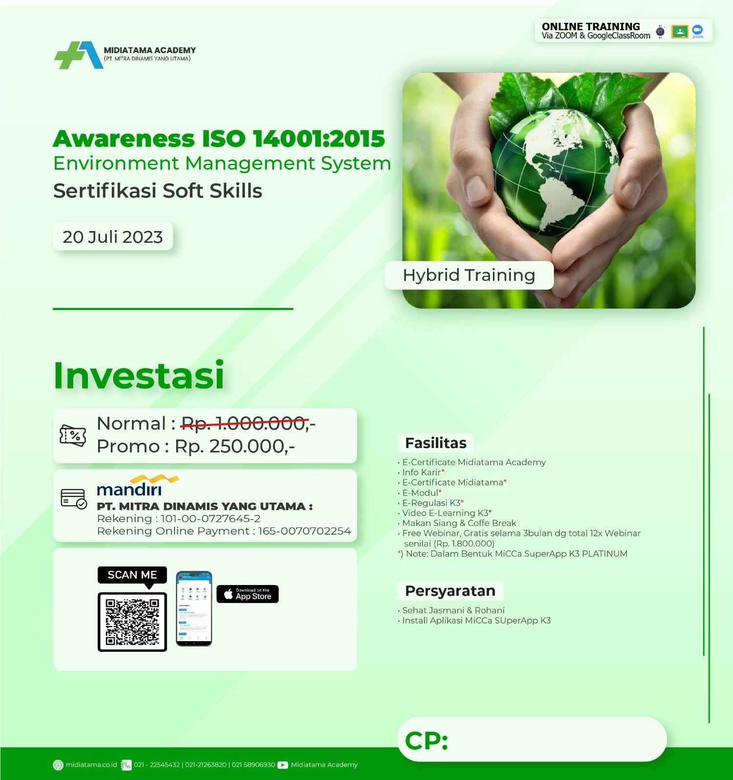 Awareness ISO 14001:2015 Environment Management System Batch 4 ...