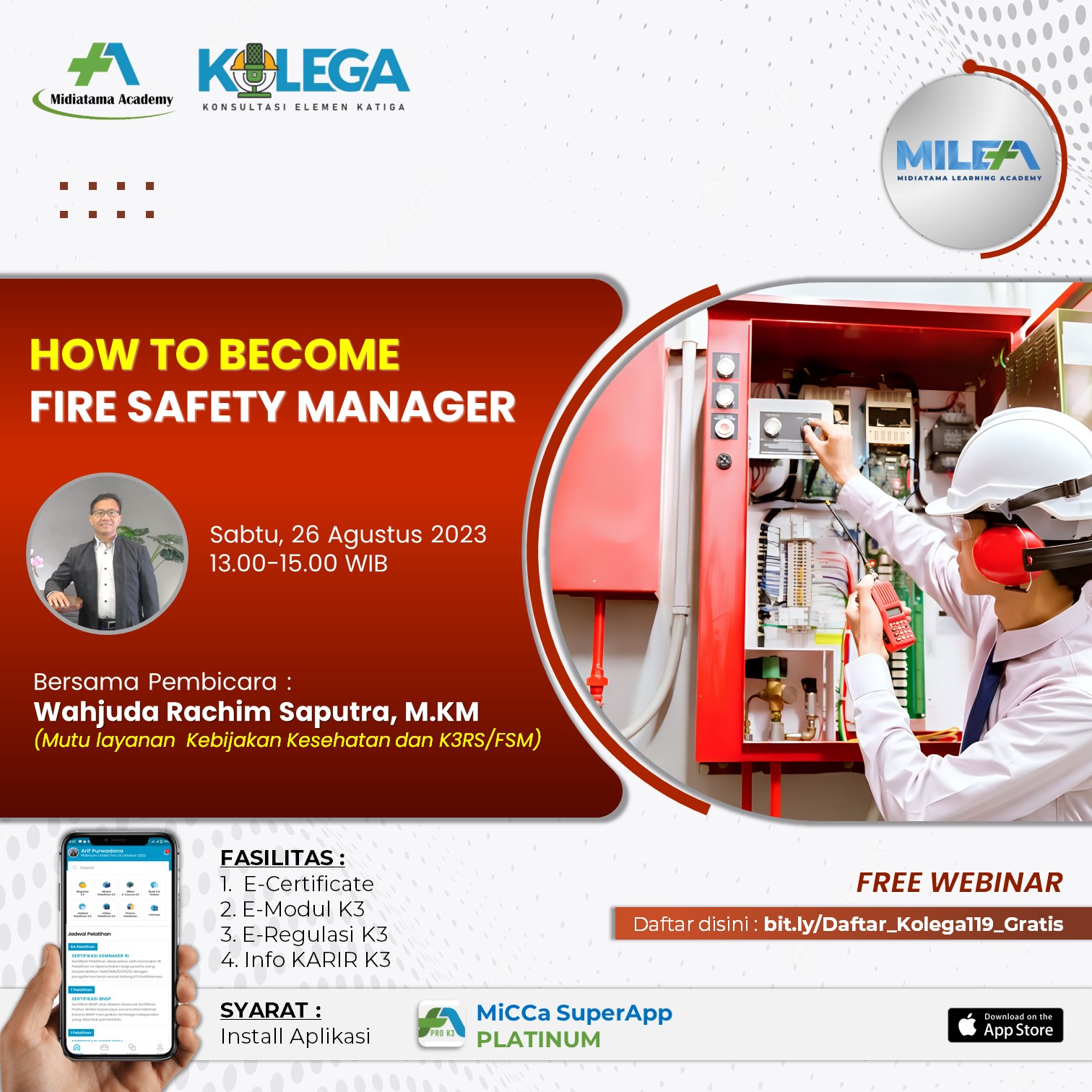 How to Become Fire Safety Manager Batch 1 | Midiatama Academy - PJK3 ...