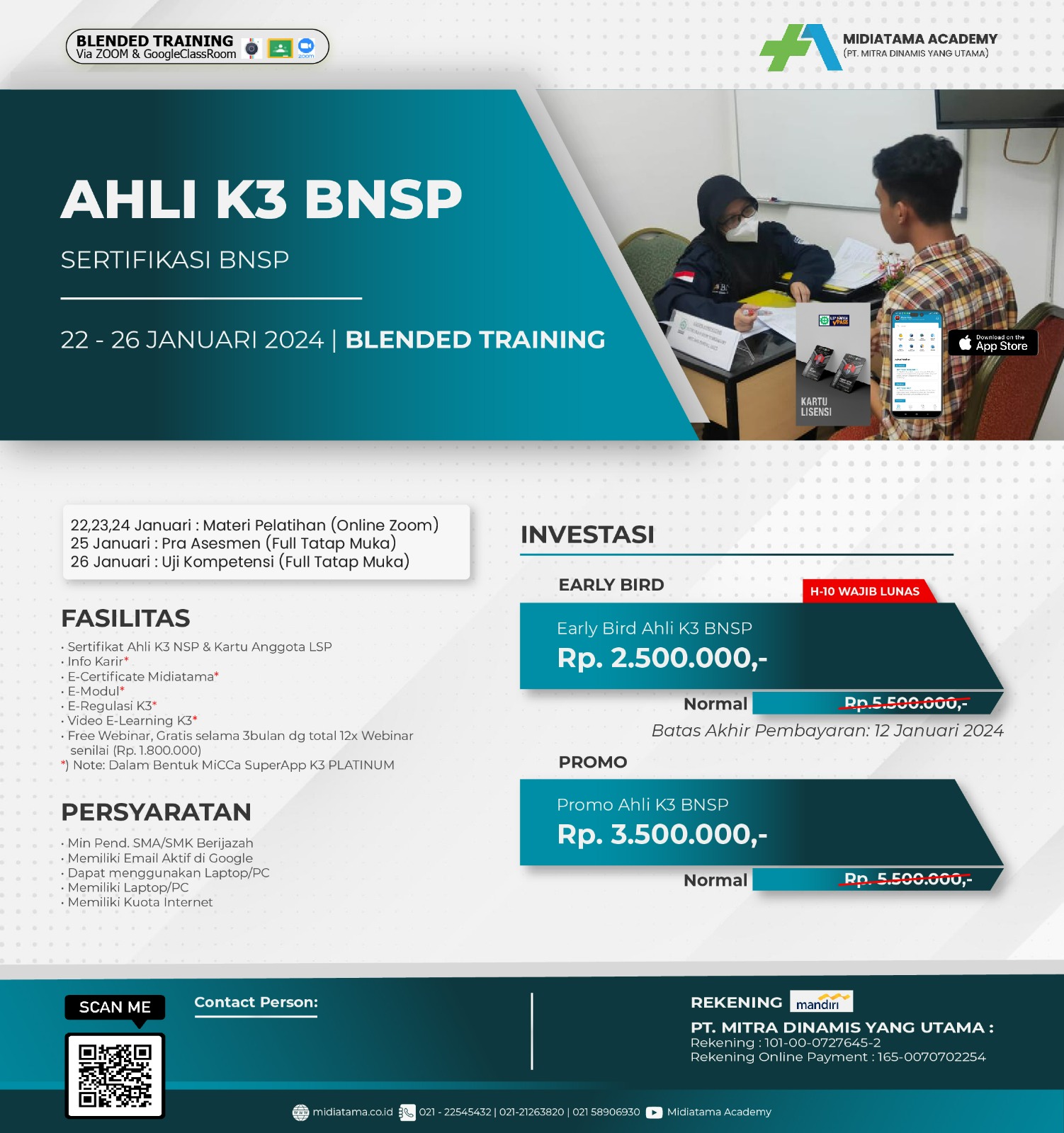 Ahli K3 BNSP Batch 4 | Midiatama Academy - PJK3 Tersertifikasi ...